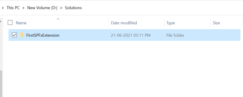 Create Extension With SharePoint Framework(SPFx)